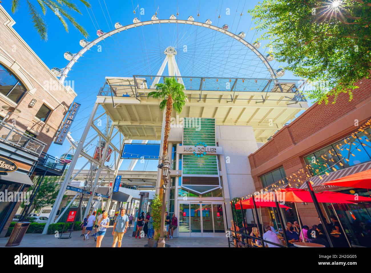 Las Vegas, Nevada, USA - October 1, 2021 The High Roller observation ...