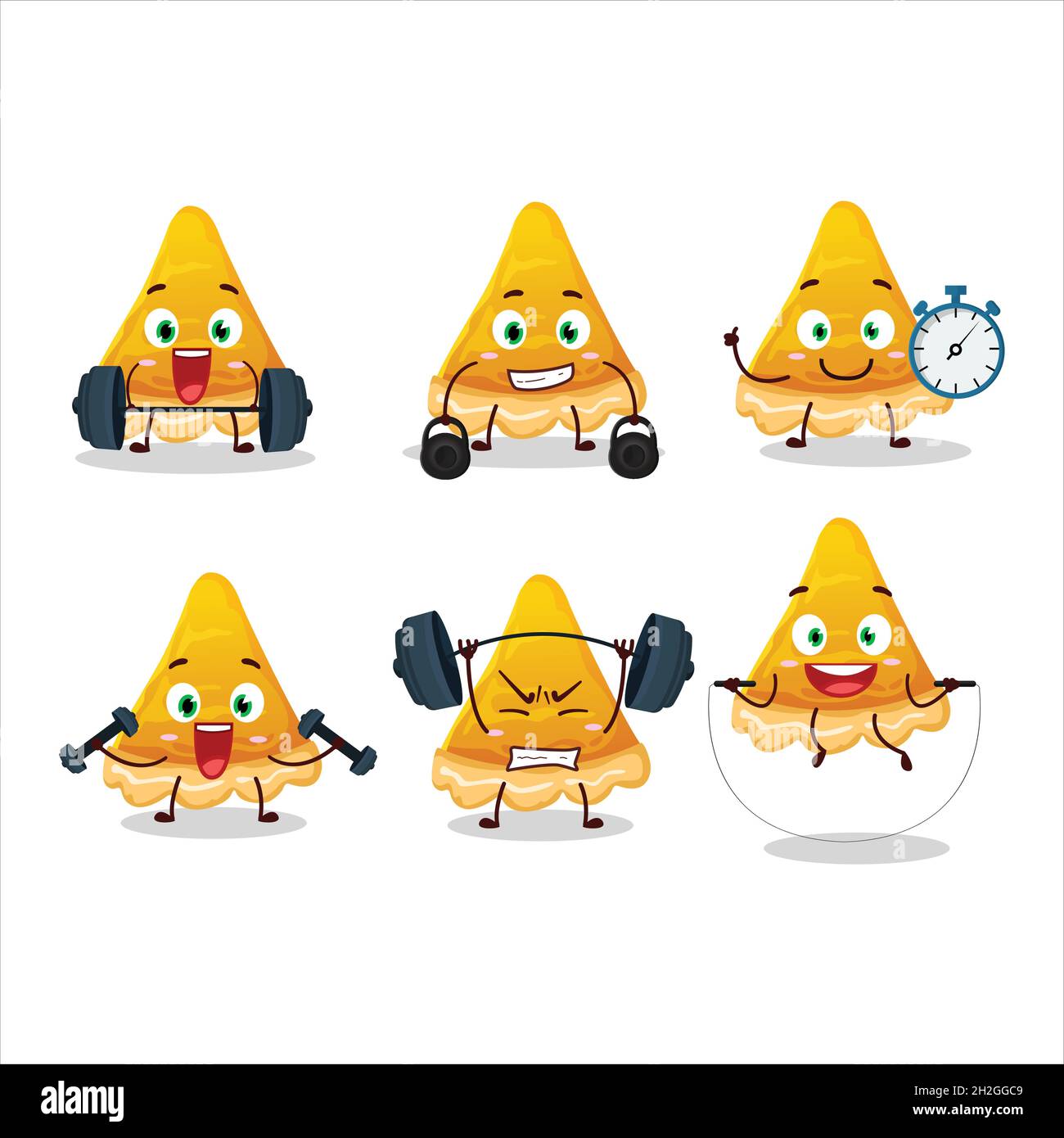 A healthy slice of egg tart cartoon style trying some tools on Fitness ...