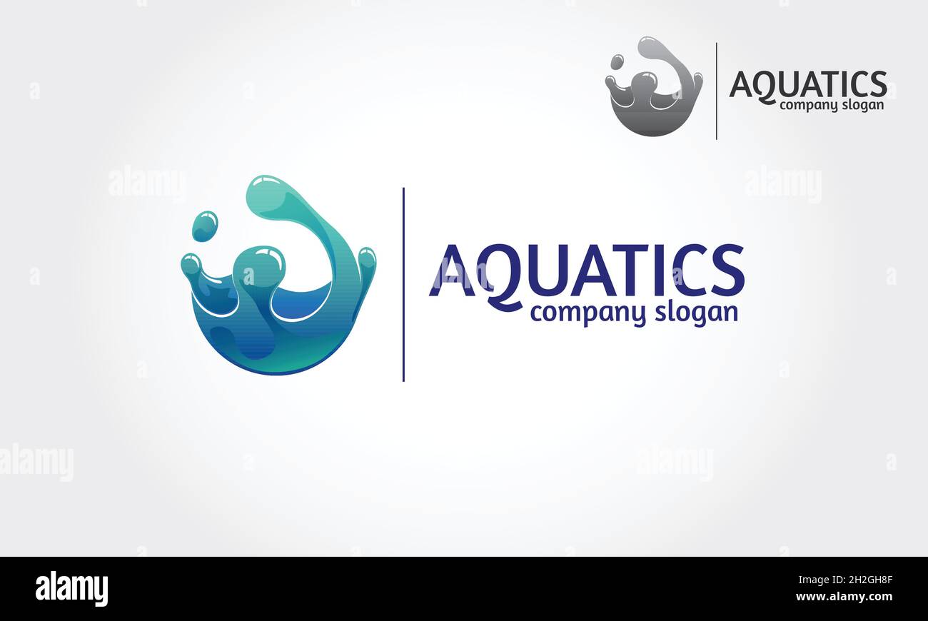 Aquatics Vector Logo Template 2.0 version is a designed for any types ...