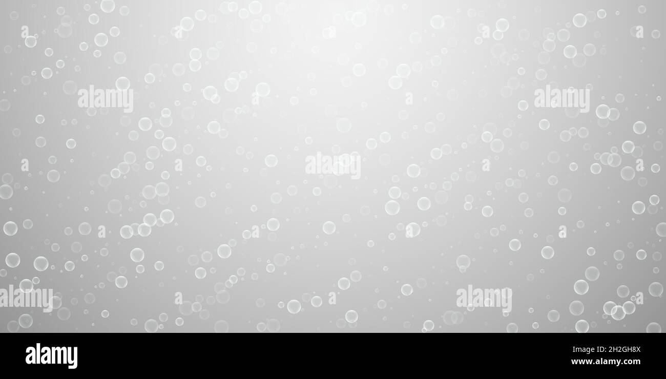 Soap bubbles abstract background. Blowing bubbles on light grey ...