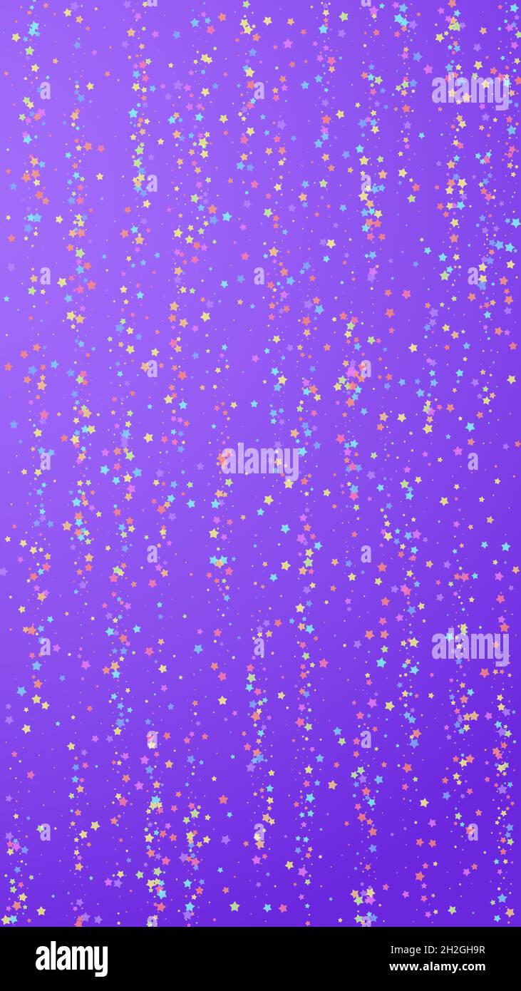 Festive shapely confetti. Celebration stars. Colorful stars small on ...