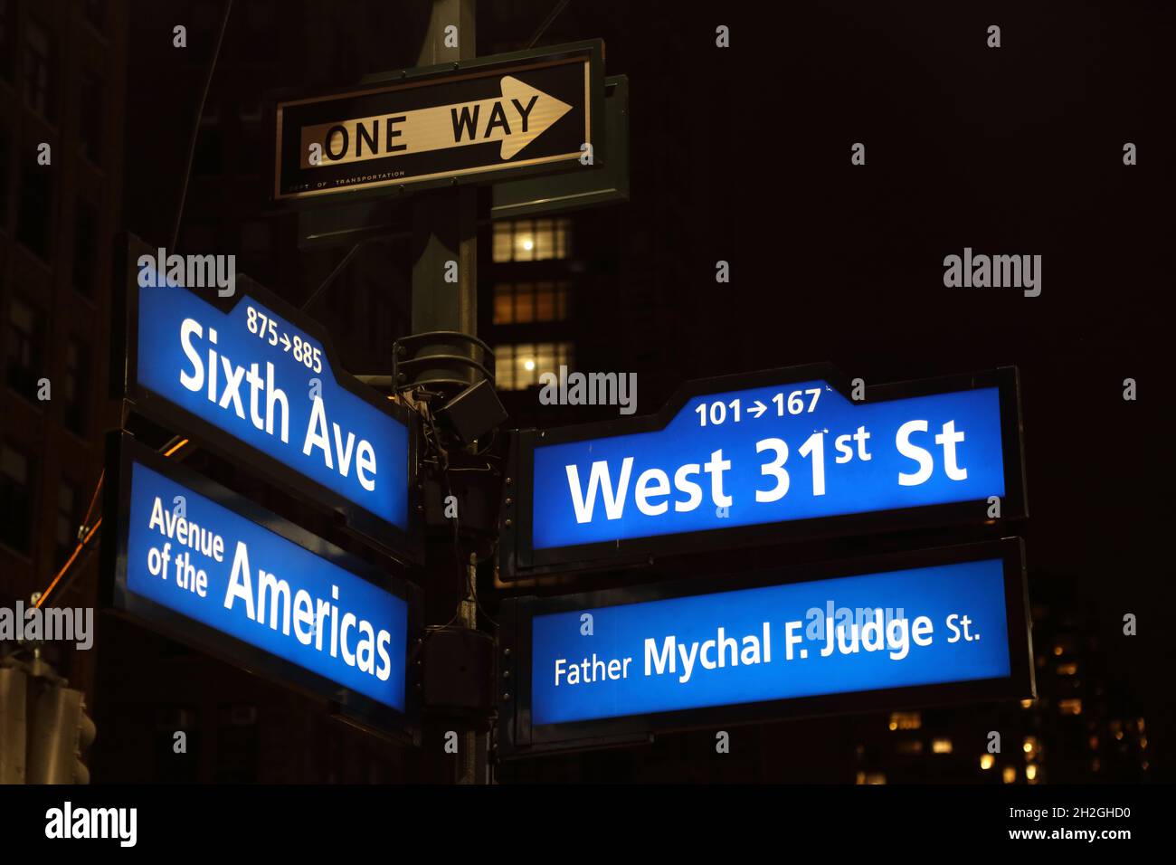 New York - Straßenschild / New York - Road sign Stock Photo - Alamy