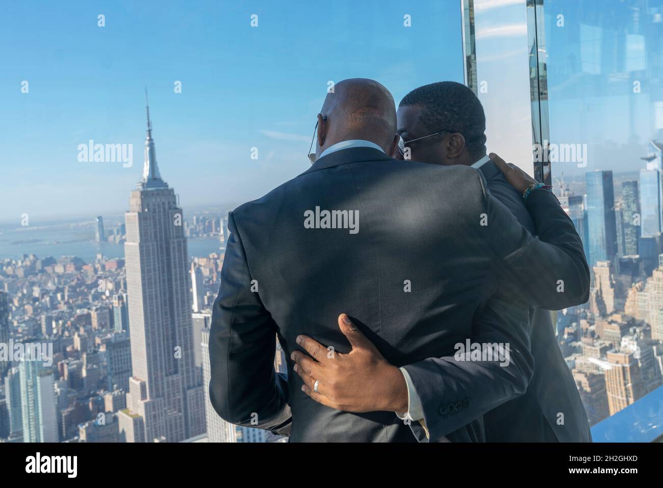 New York, NY - October 21, 2021: Brian Benjamin and Daniel Boulud seen ...