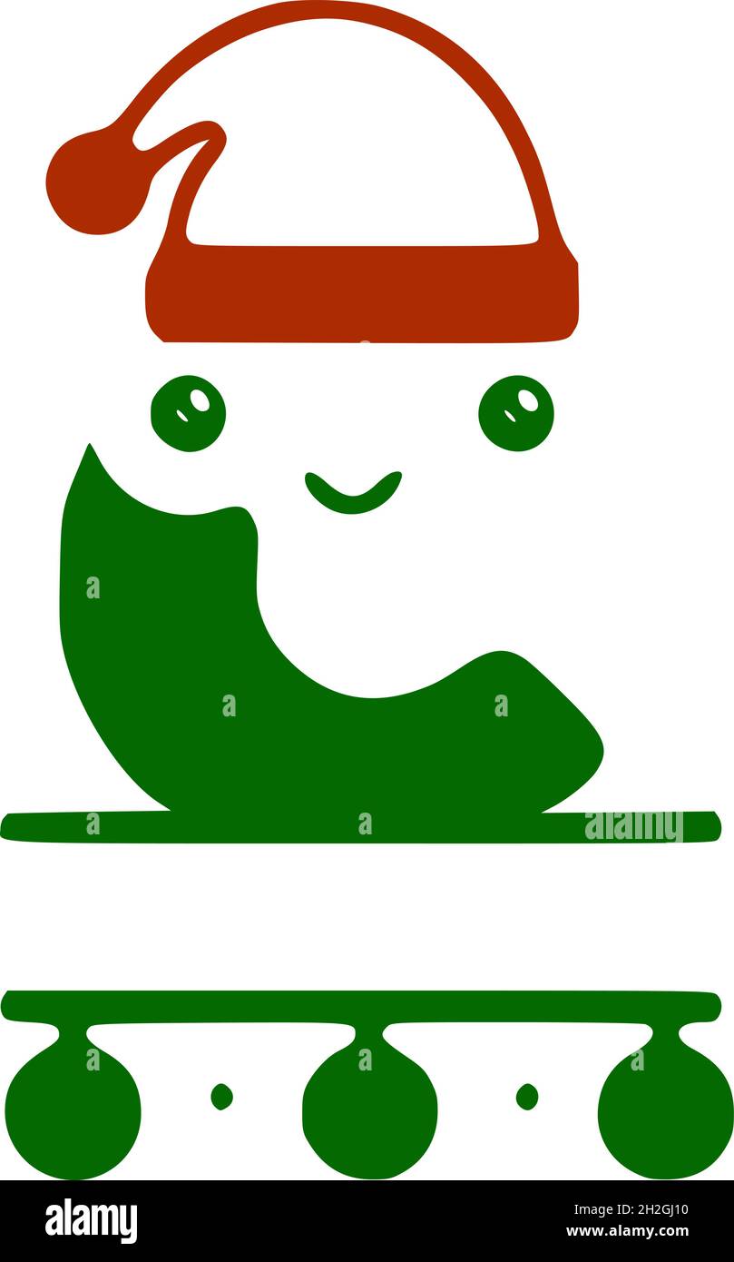Letter c cute Christmas character, name monogram design, Christmas or ...