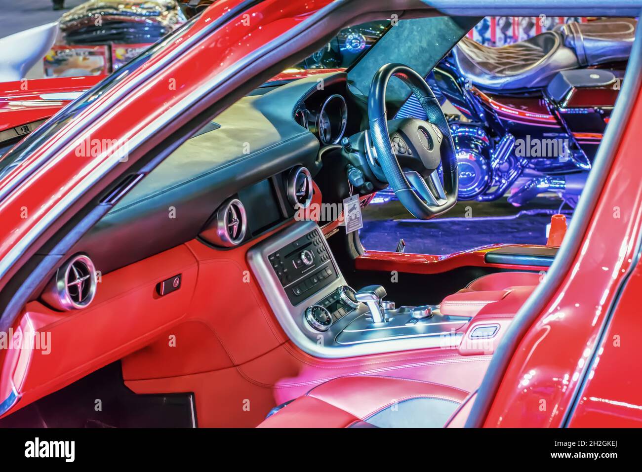The console panel of the car Stock Photo - Alamy