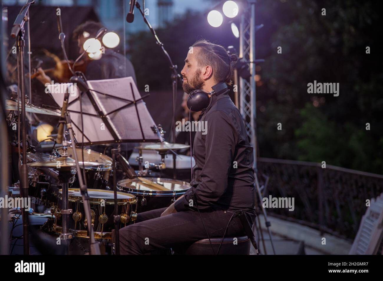 Bearded drummer hi-res stock photography and images - Alamy