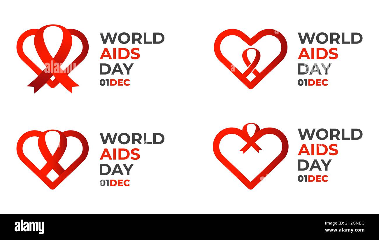 World aids day card Cut Out Stock Images & Pictures - Alamy