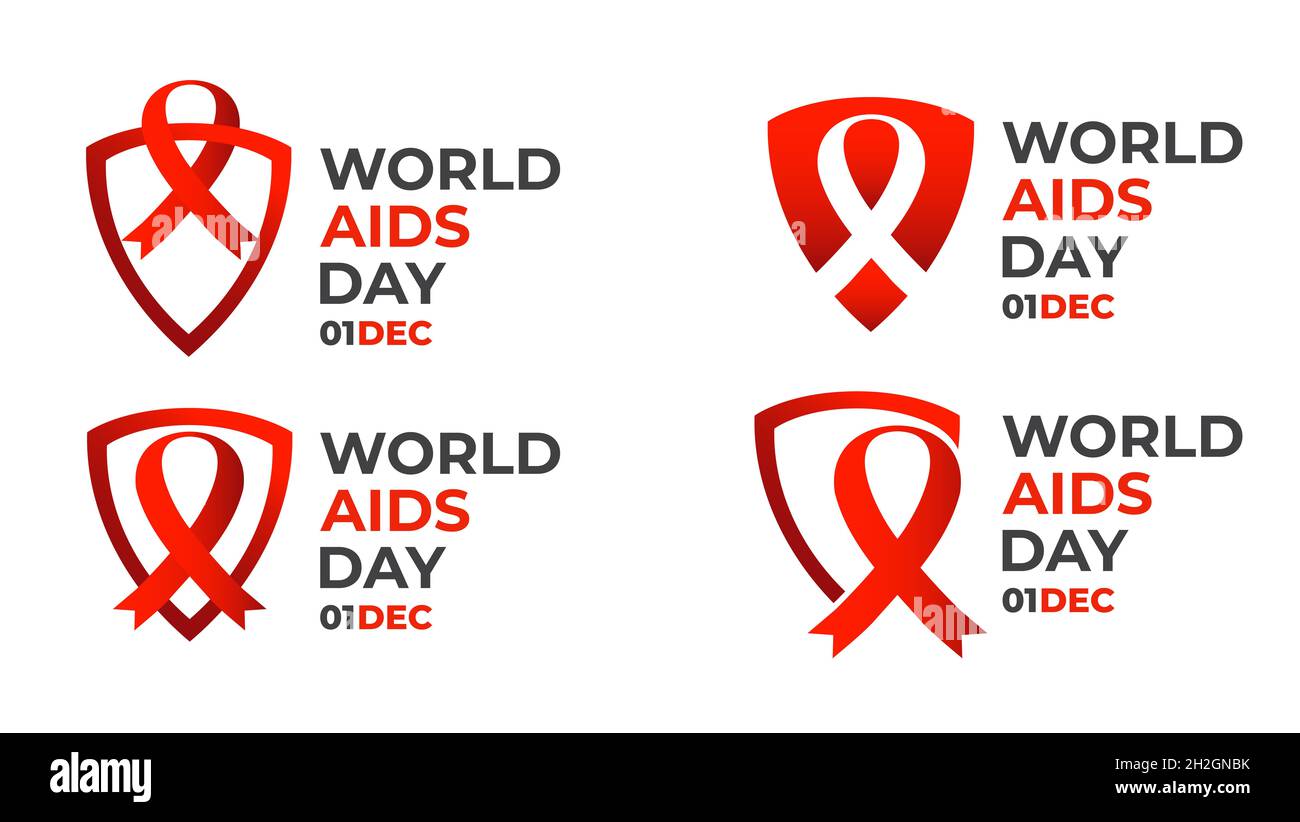 World aids day card Cut Out Stock Images & Pictures - Alamy