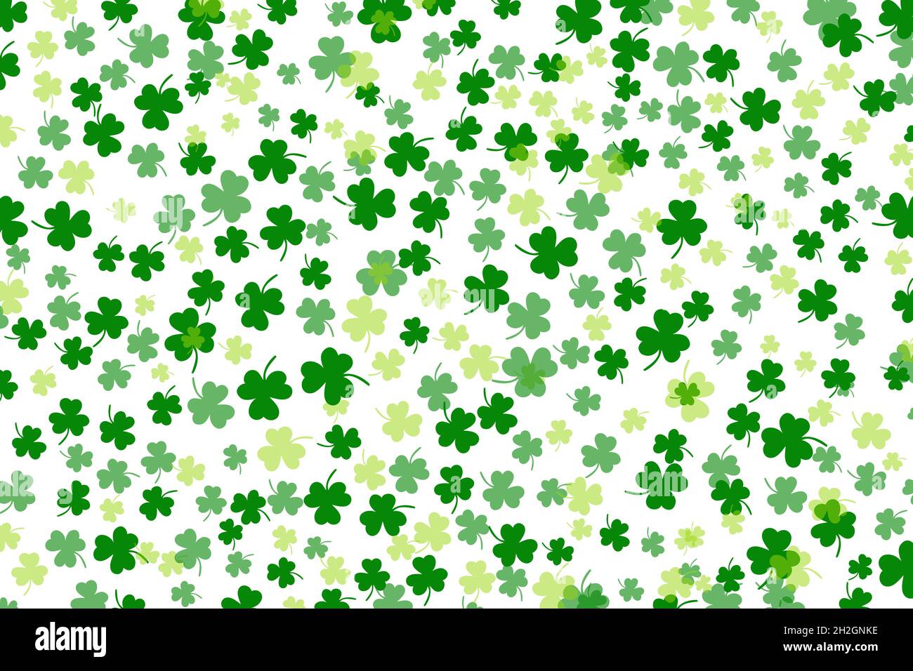 Clover leaf flat design green backdrop background pattern vector ...
