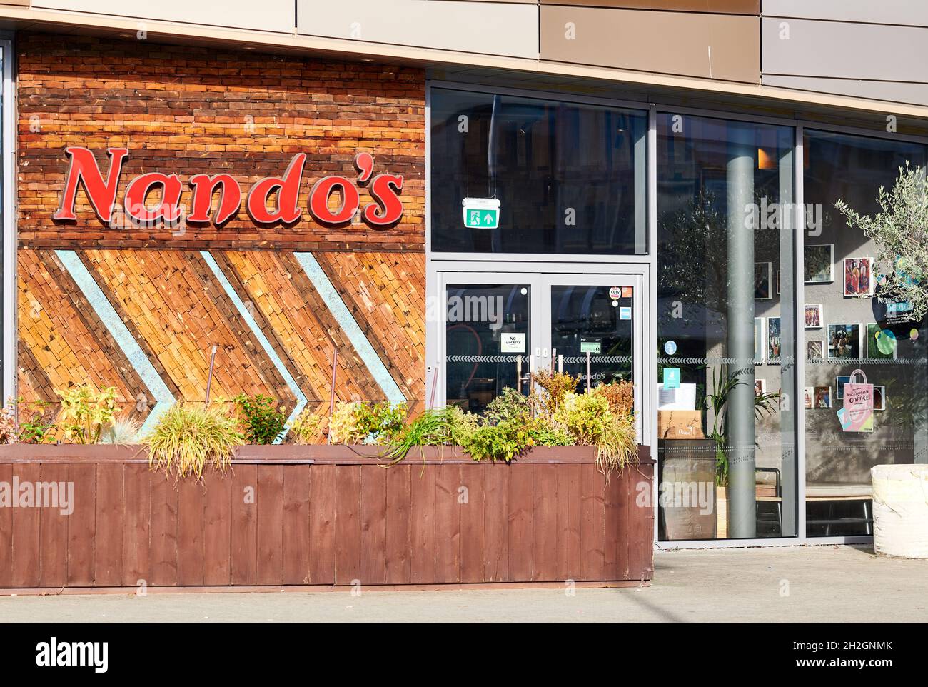 Nando's restaurant at Corby town centre, England Stock Photo - Alamy