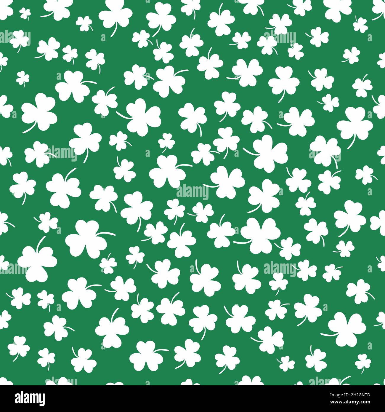 Clover leaf flat design green backdrop background pattern vector ...