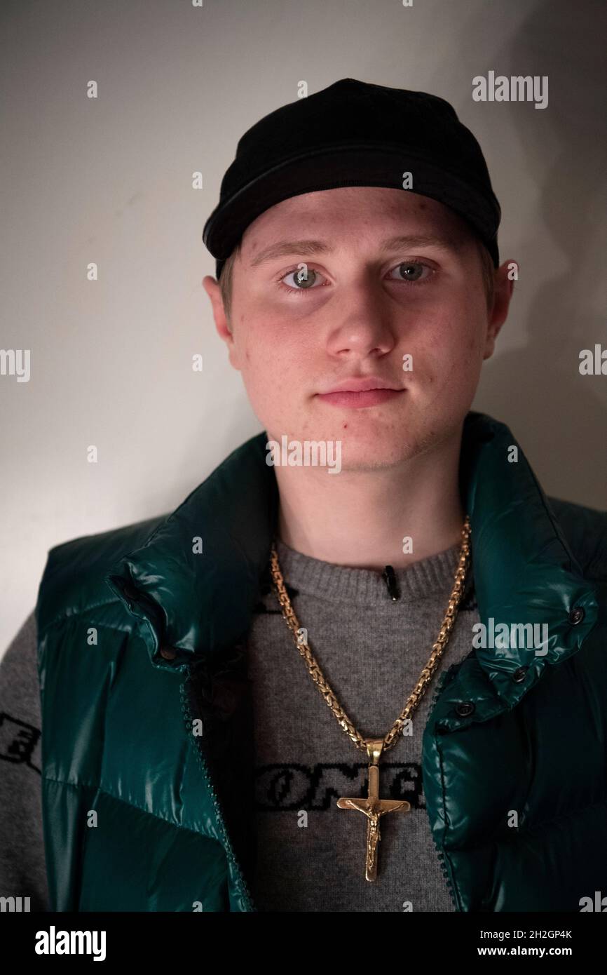 Swedish rapper einar photographed in stockholm hi-res stock photography ...