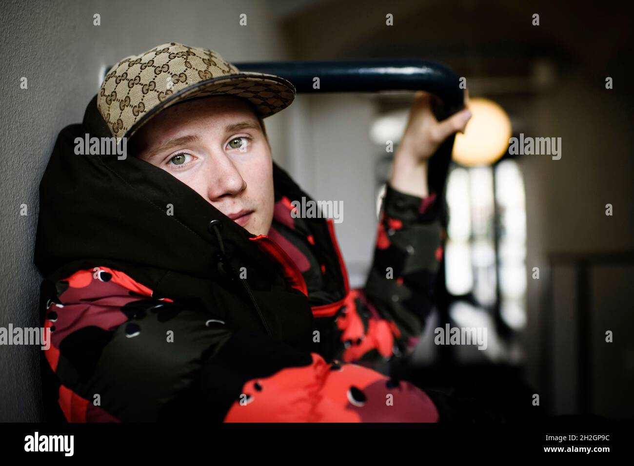 Rapper einar photographed in stockholm hi-res stock photography and ...