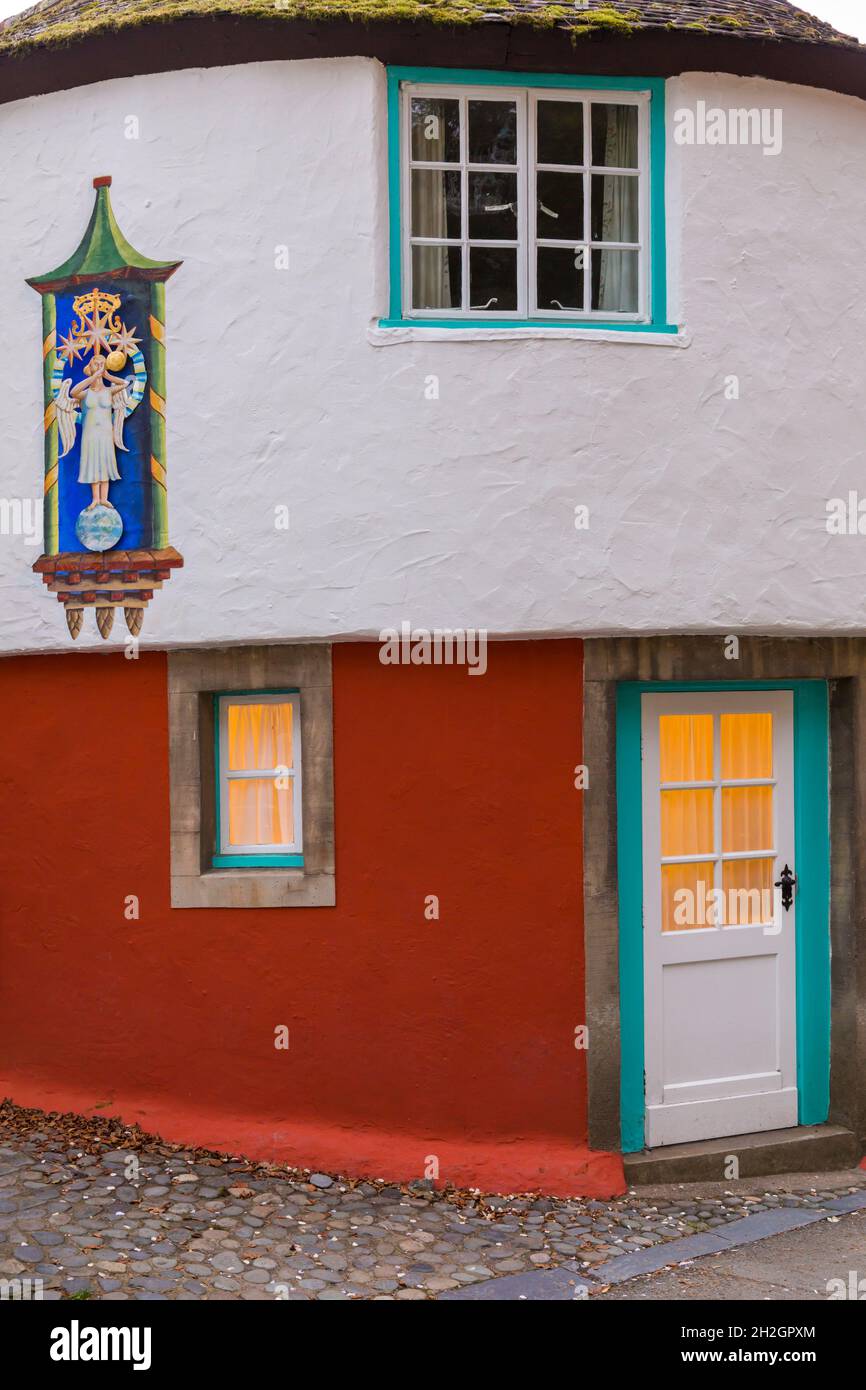 Portmeirion village, Gwynedd, North Wales, Angel Cottage - tourist ...