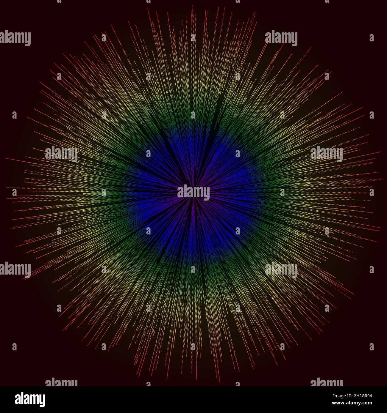 The Multi Color Lines Are Abstract On A Black Background Its A Color