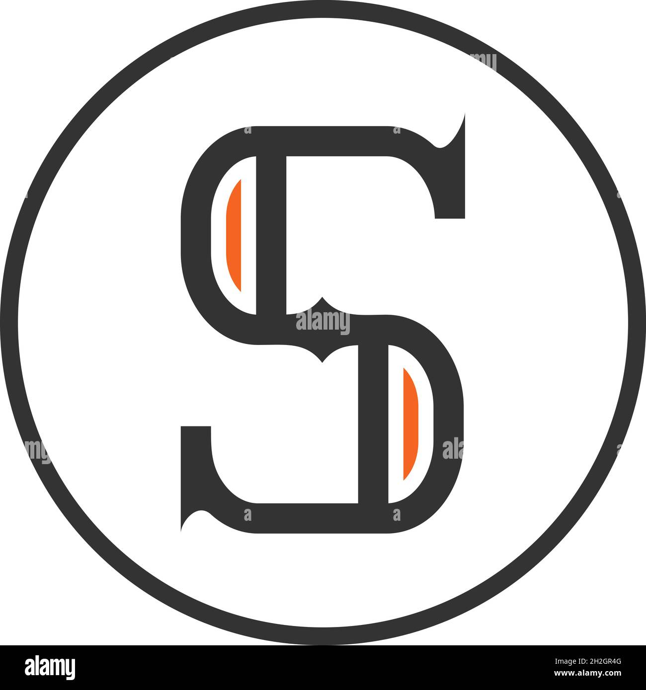 LETTER S LOGO DESIGN WITH NEGATIVE SPACE EFFECT FOR ILLUSTRATION USE ...