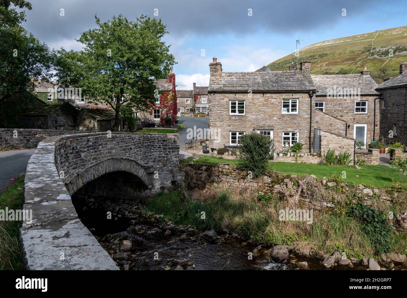 The hamlet of Thwaite in Swaledale, is part of the Yorkshire Dales ...