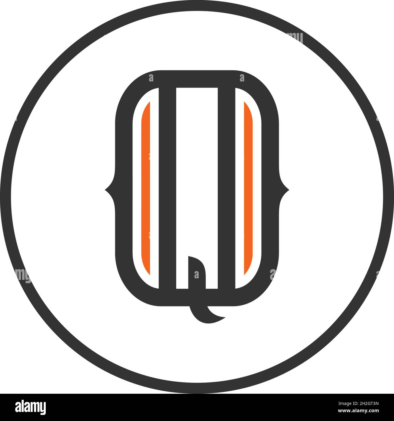LETTER Q LOGO DESIGN WITH NEGATIVE SPACE EFFECT FOR ILLUSTRATION USE ...