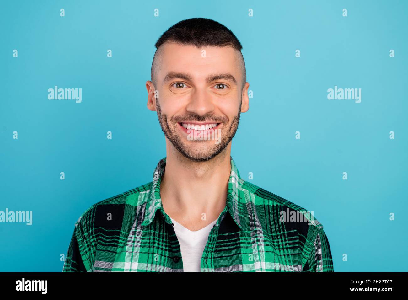 Photo of positive happy young man good mood smile casual outfit enjoy ...