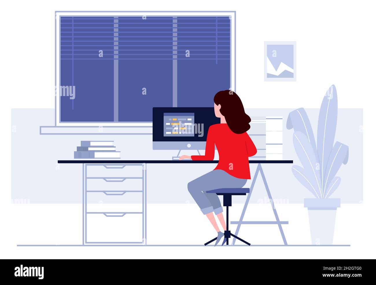 Professional occupation woman sitting Cut Out Stock Images & Pictures ...