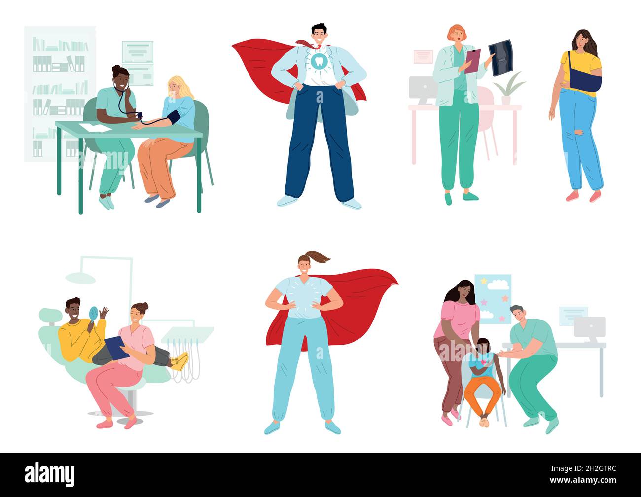 Diverse medical staff Stock Vector Images - Alamy