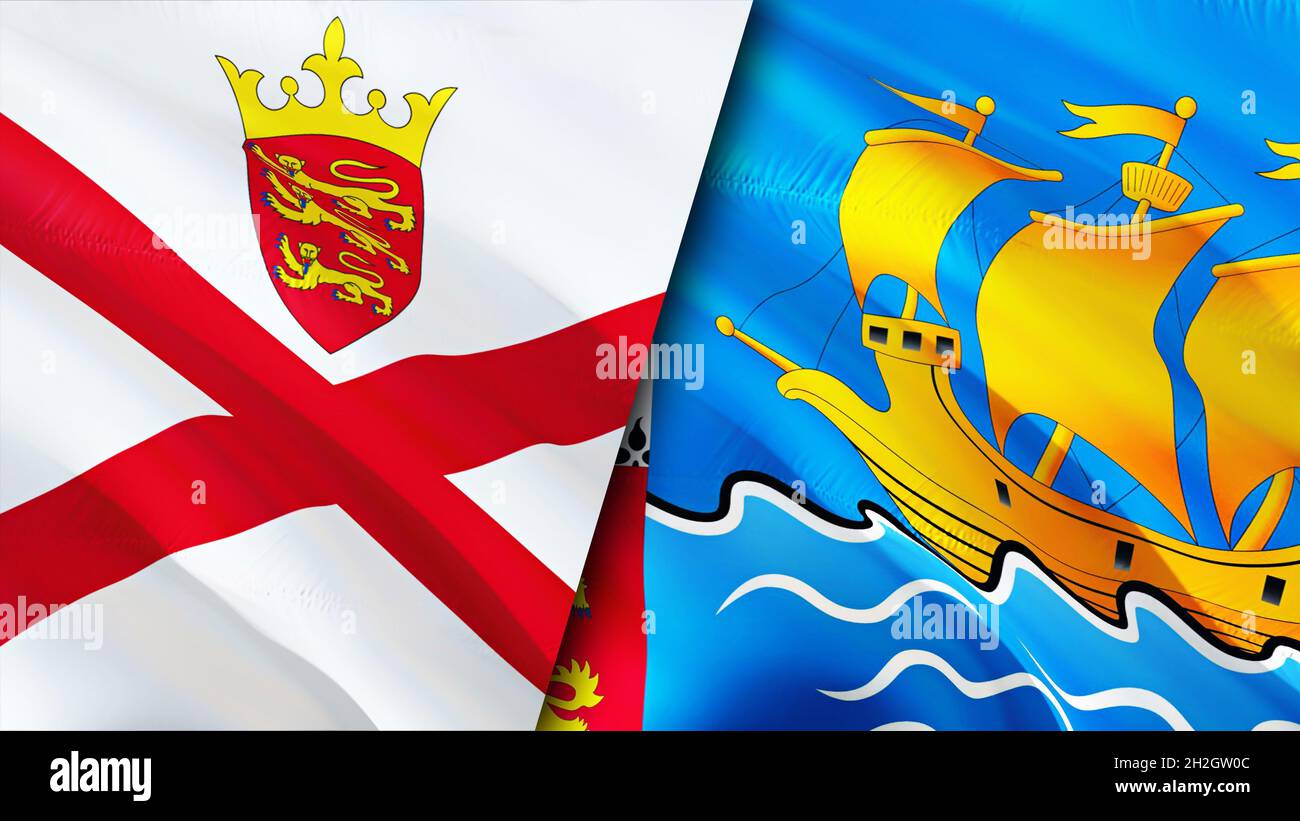 3d rendering flag saint pierre hi-res stock photography and images - Alamy