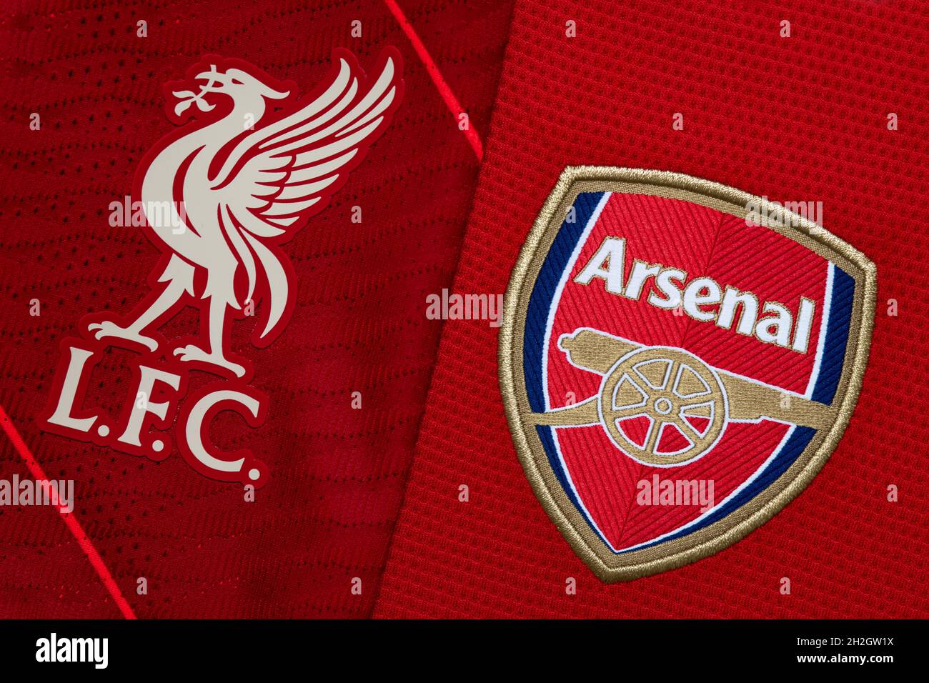 Arsenal liverpool logo hi-res stock photography and images - Alamy