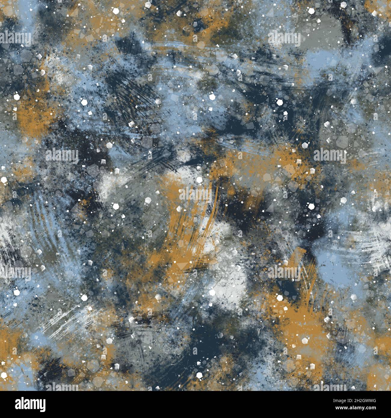 Seamless neutral tan and white distressed grungy motif surface pattern ...