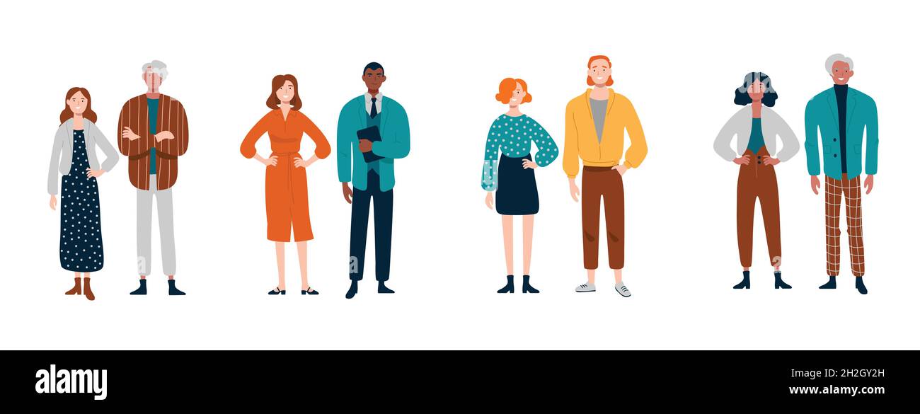 Diverse group creative business people Stock Vector Images - Alamy