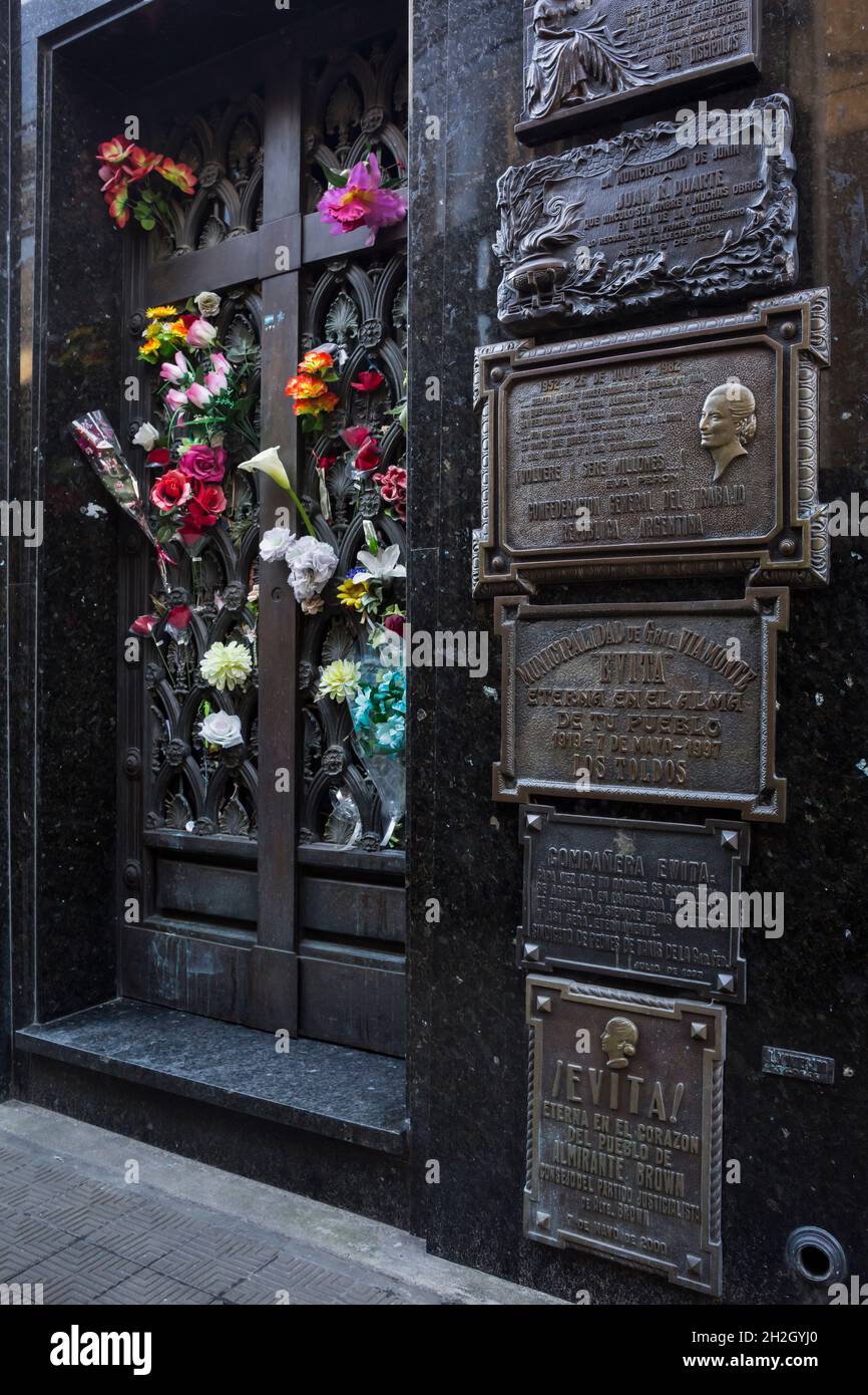 Eva peron grave hi-res stock photography and images - Alamy