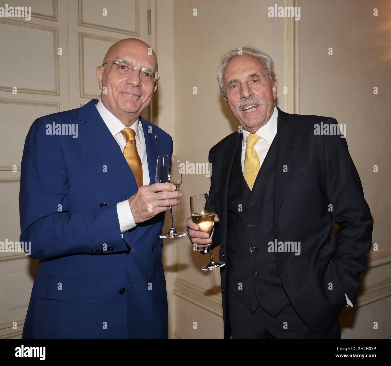 Milan, Italy. 22nd Oct, 2021. Milan, Italy Daniela Javarone with her ...