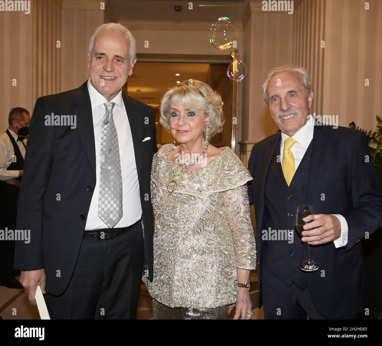 Milan, Italy. 22nd Oct, 2021. Milan, Italy Daniela Javarone with her ...