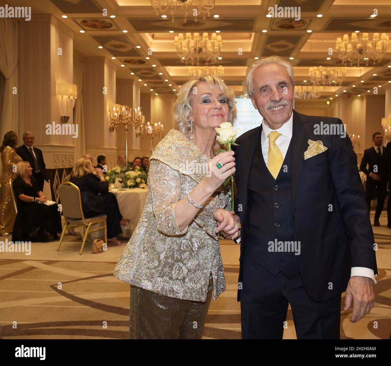 Milan, Italy. 22nd Oct, 2021. Milan, Italy Daniela Javarone with her ...