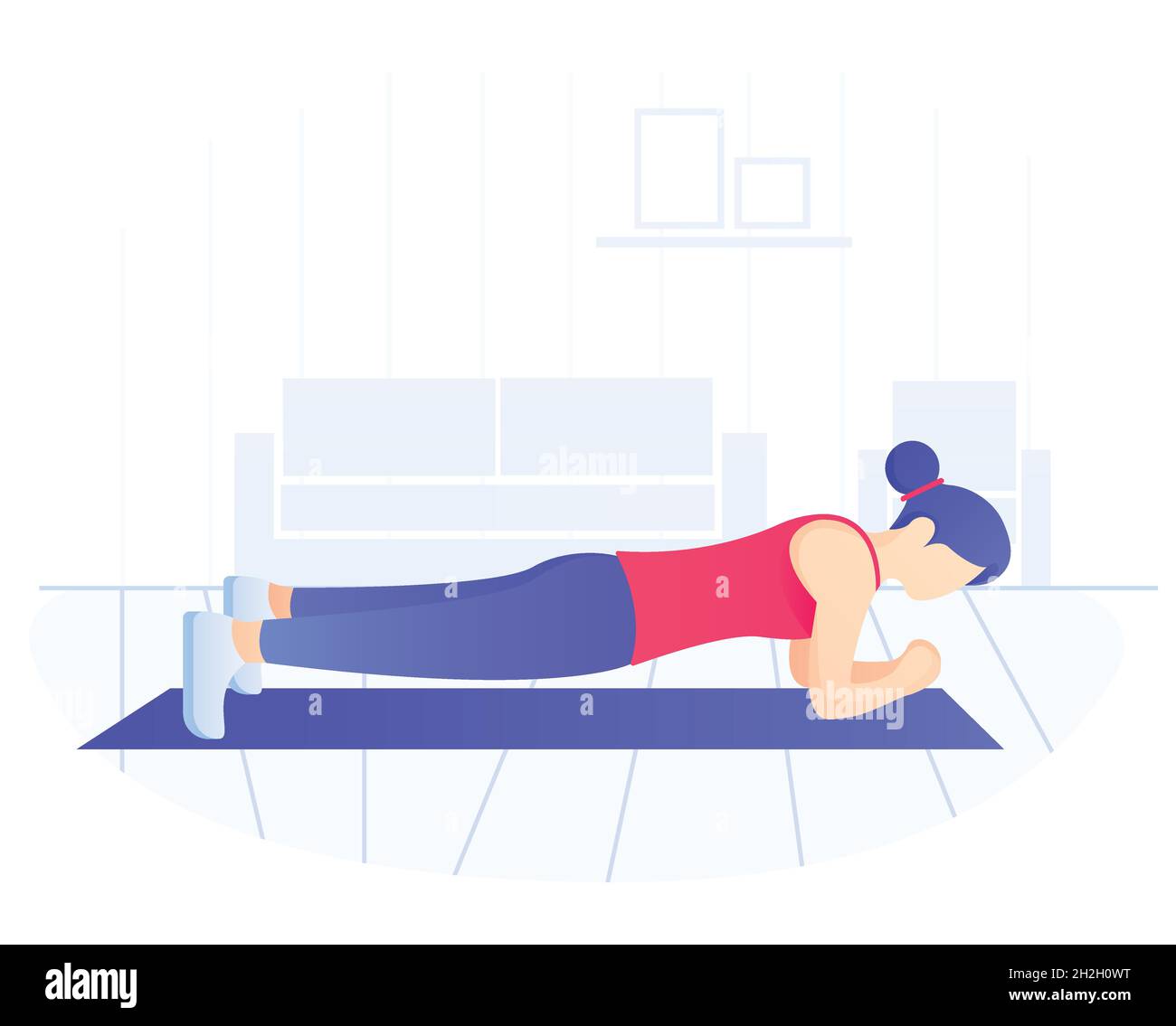 Agility plank Stock Vector Images - Alamy