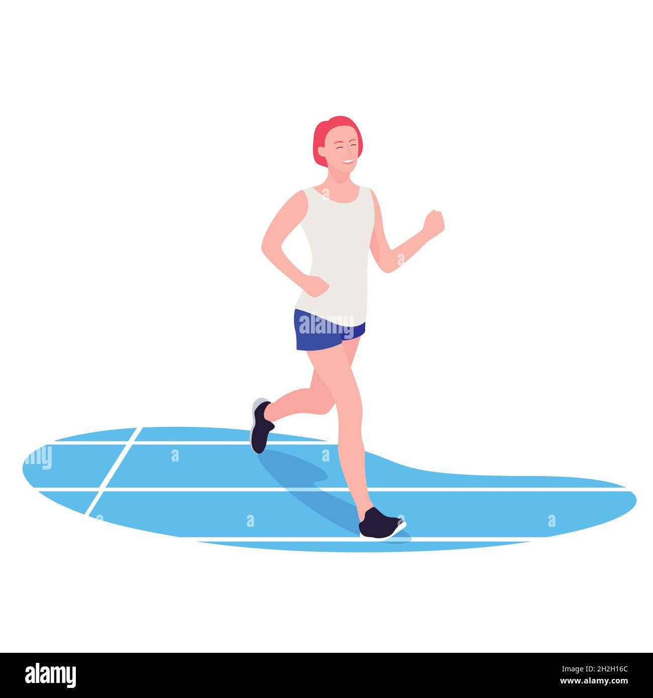 Young female athlete Stock Vector Images - Alamy