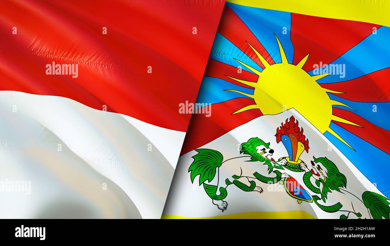 Indonesia tibet flag hi-res stock photography and images - Alamy