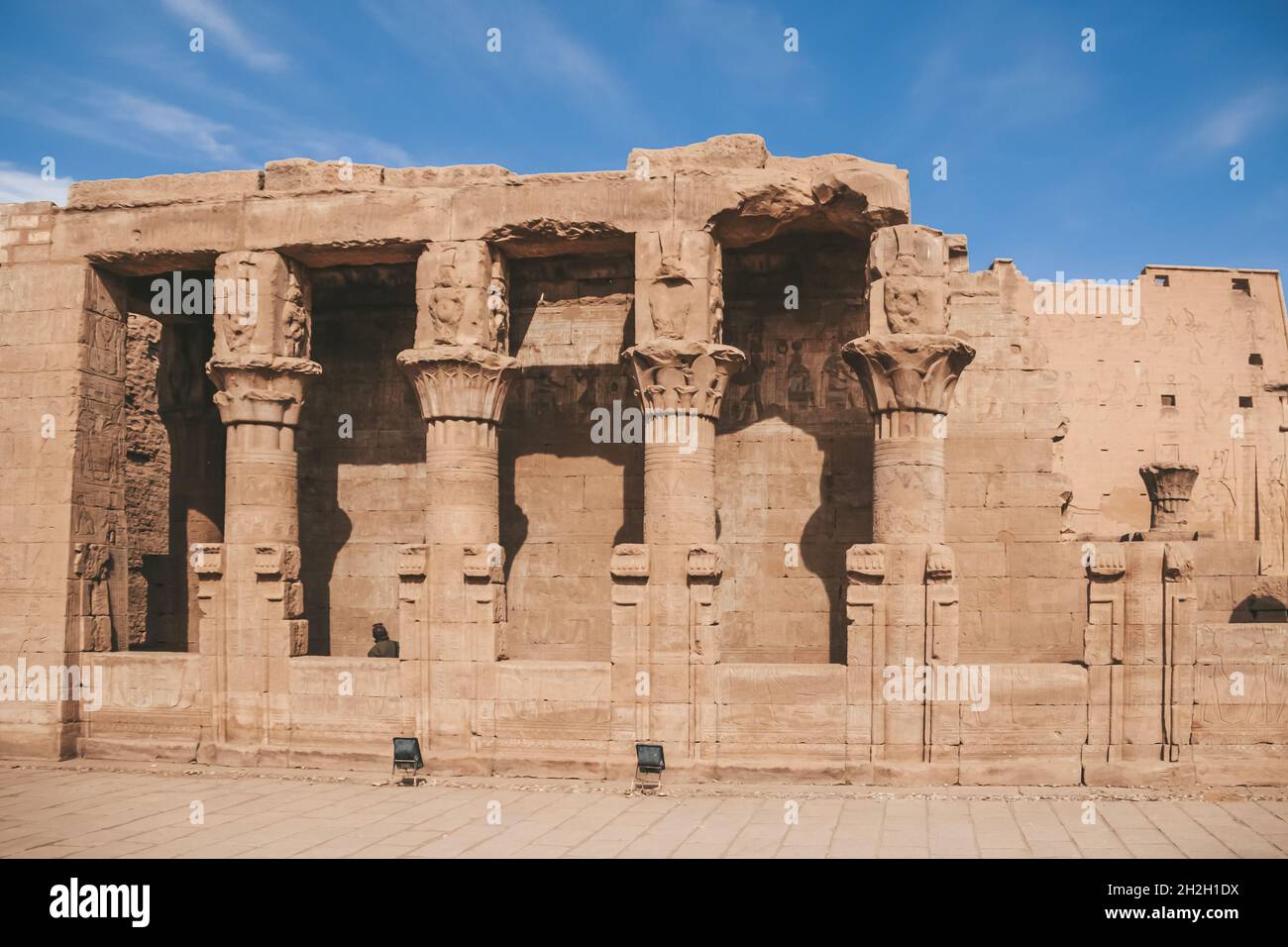 The ruins of the ancient temple of Horus in Edfu, Egypt Stock Photo - Alamy