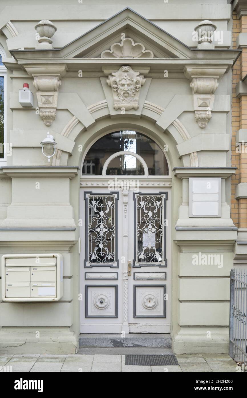 outdoor front door of a german house Stock Photo - Alamy