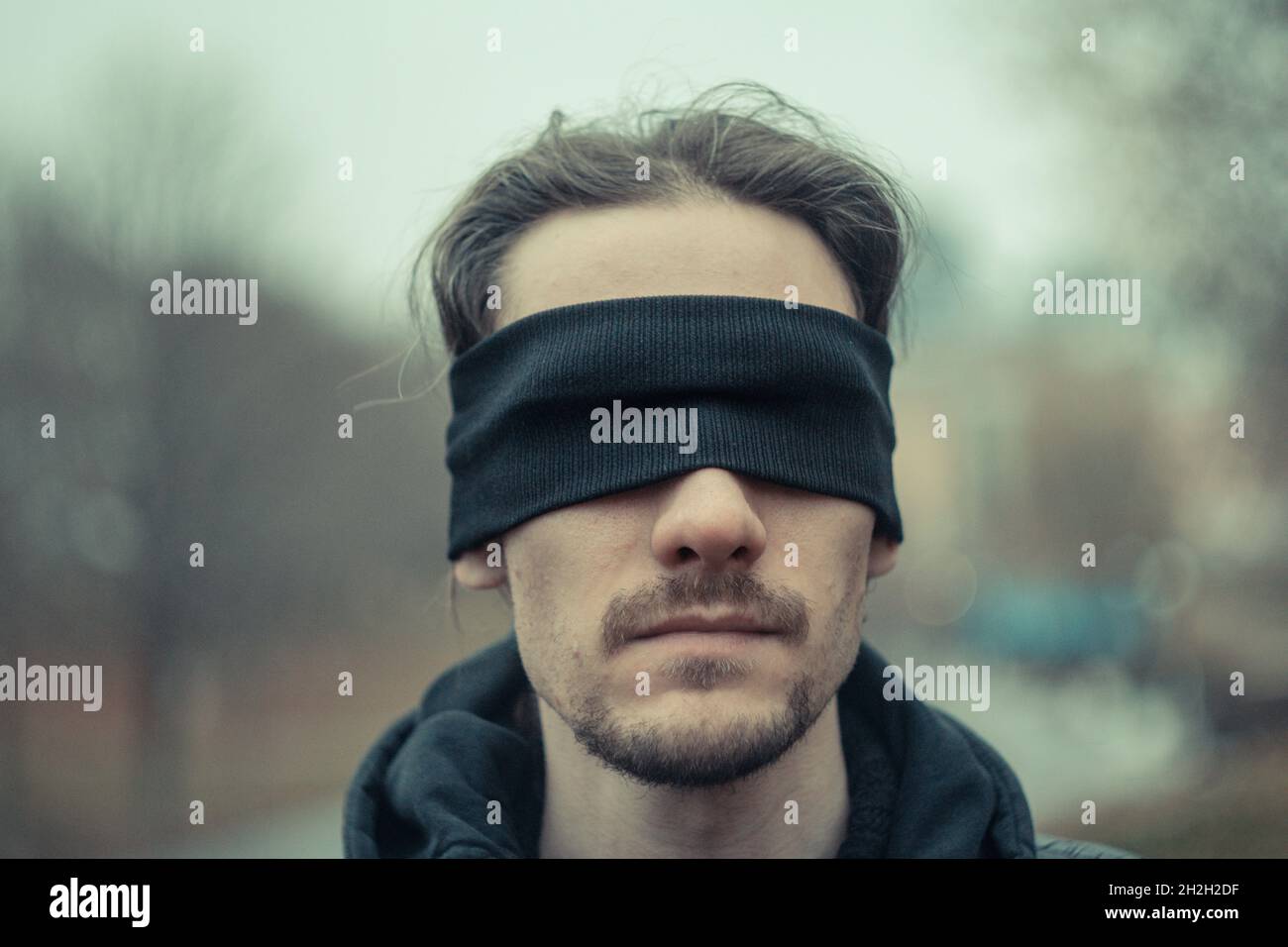 Bandage over eyes hi-res stock photography and images - Alamy