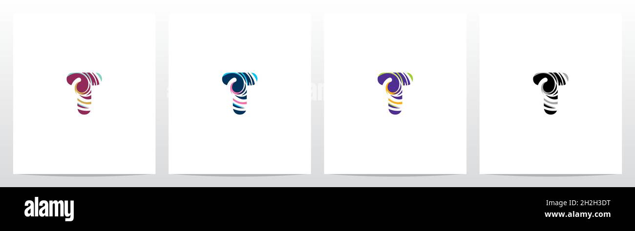 Dynamic twist circular letter hi-res stock photography and images - Alamy