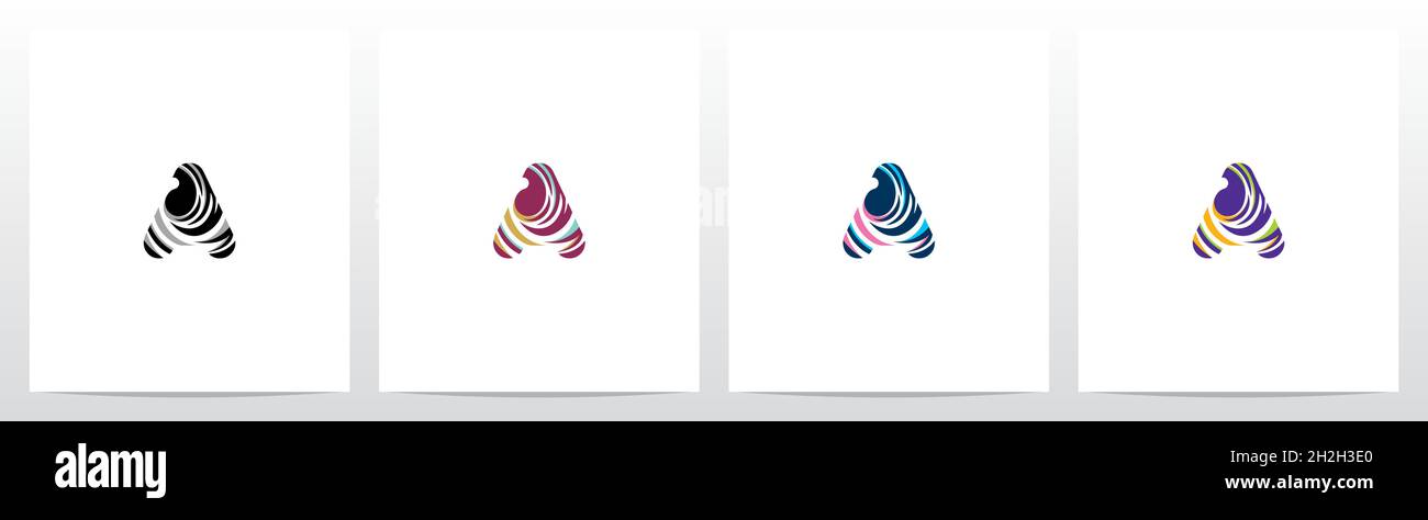 Twist And Swirl Letter Logo Design A Stock Vector Image & Art - Alamy