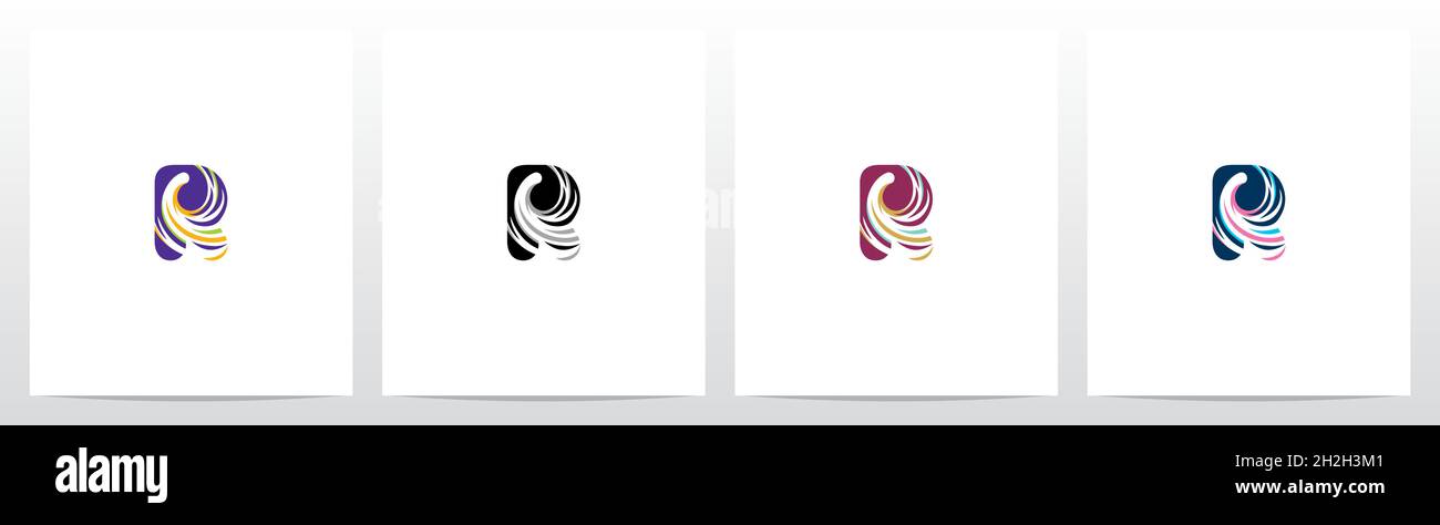 Dynamic twist circular letter hi-res stock photography and images - Alamy