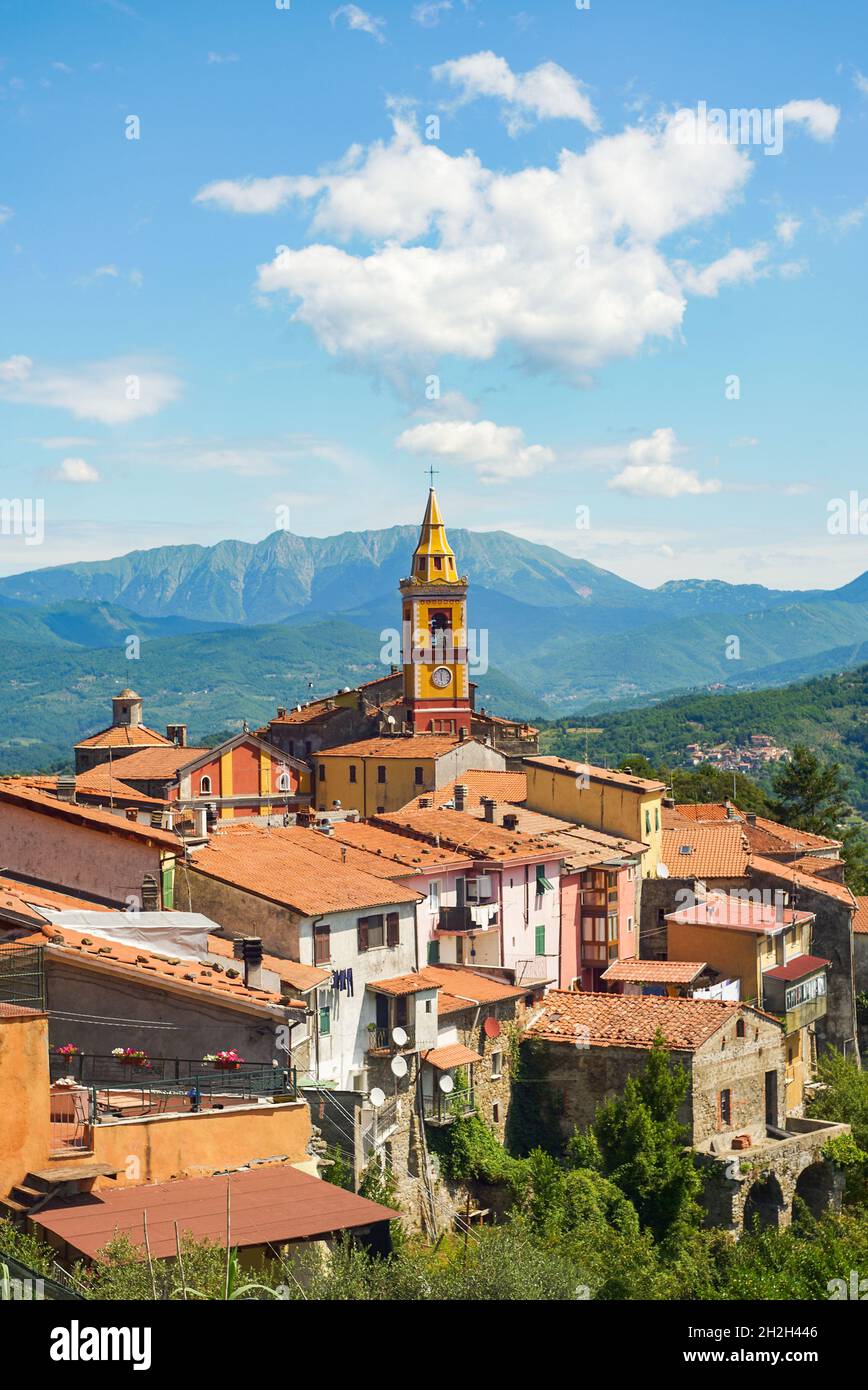 View over a fantastic Italian landscape Stock Photo - Alamy