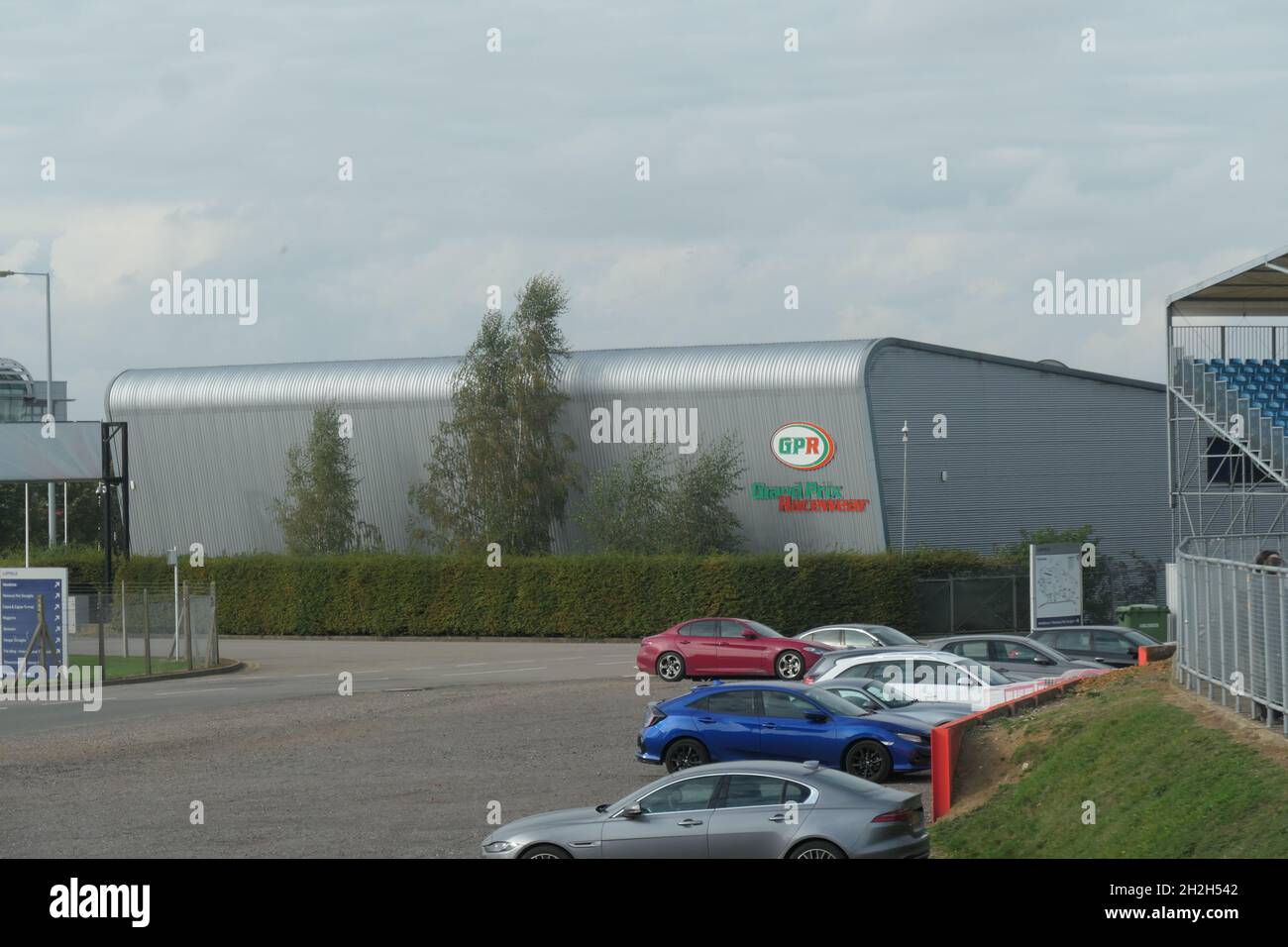 Silverstone motor racing circuit Northamptonshire UK Stock Photo - Alamy