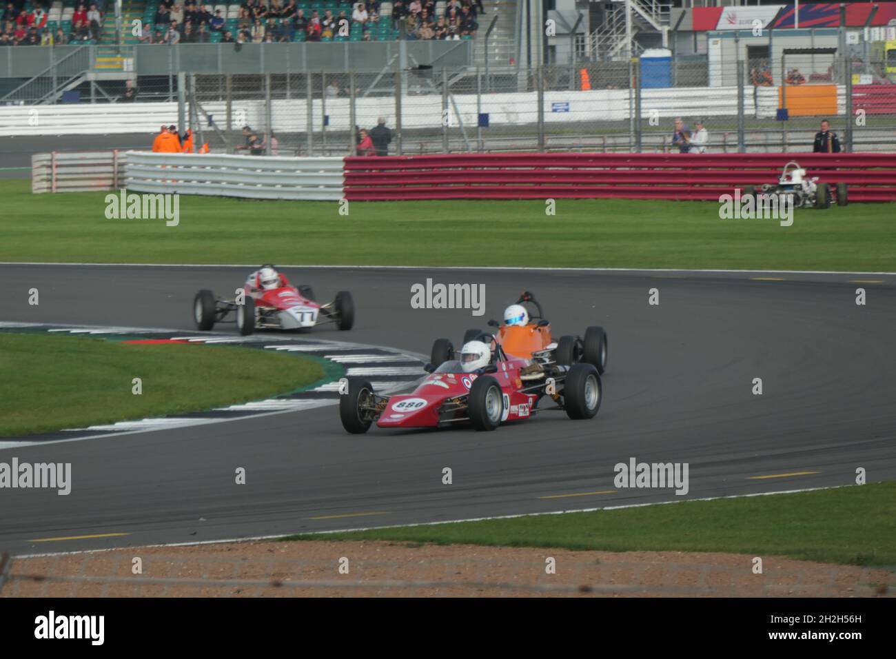 Silverstone motor racing circuit Northamptonshire UK corner bend fast ...