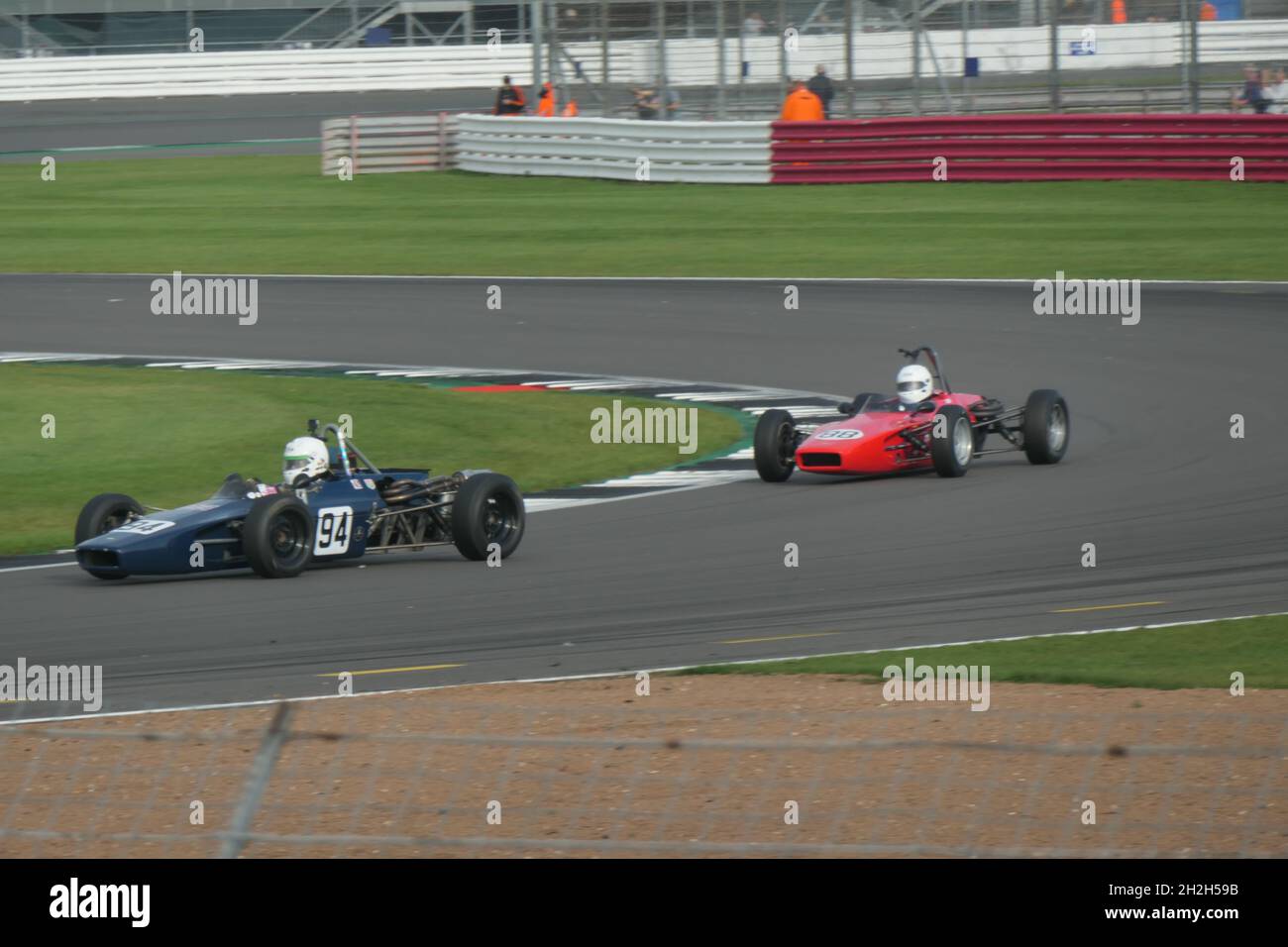 Silverstone motor racing circuit Northamptonshire UK racer cars going ...
