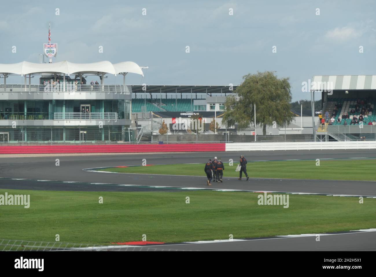 Silverstone motor racing circuit Northamptonshire UK Stock Photo - Alamy