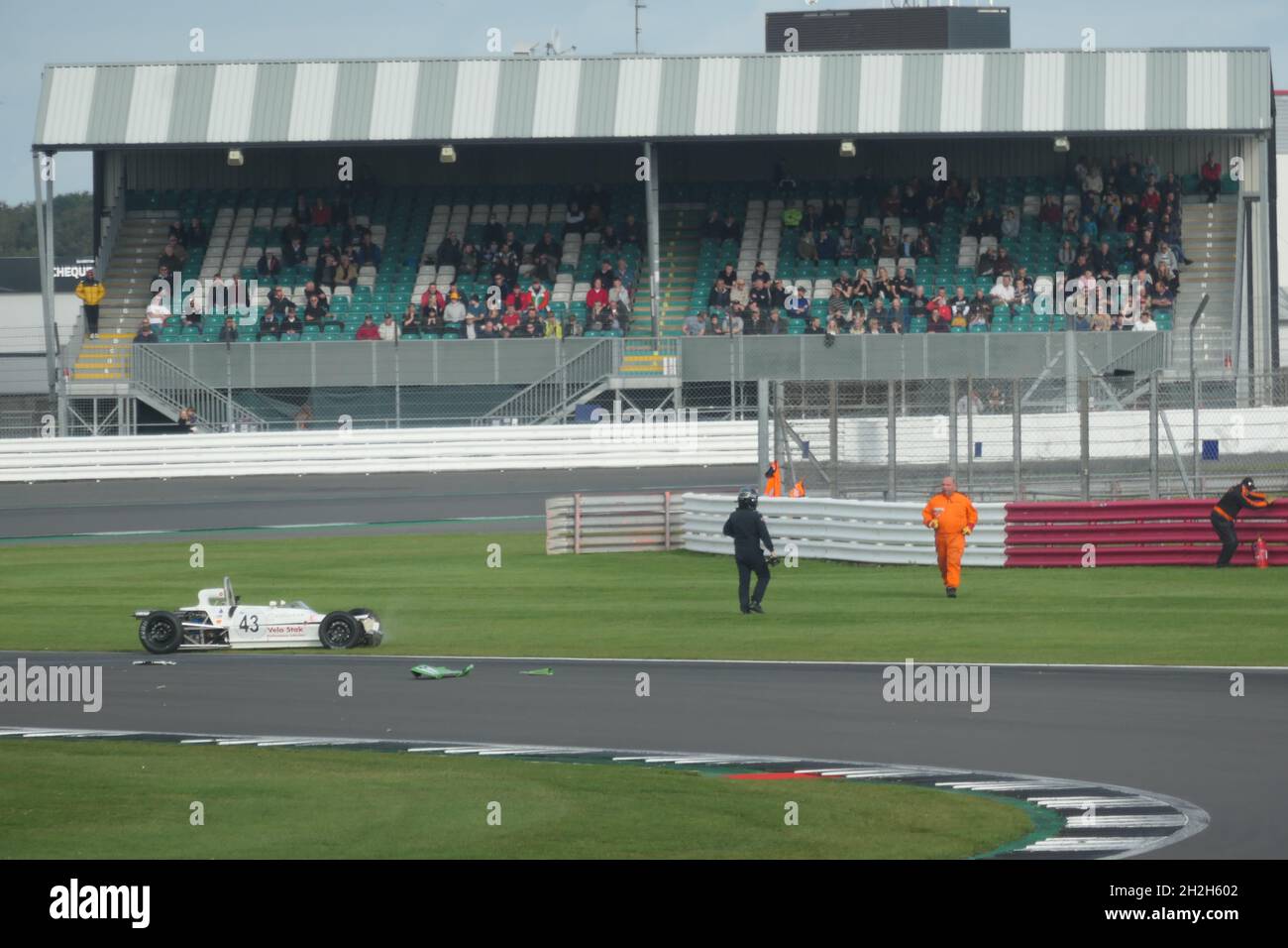 Silverstone motor racing circuit Northamptonshire UK Stock Photo - Alamy