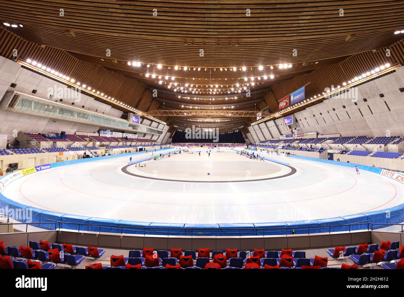 Nagano, Japan. 22nd Oct, 2021. General view Speed Skating : The 28th ...