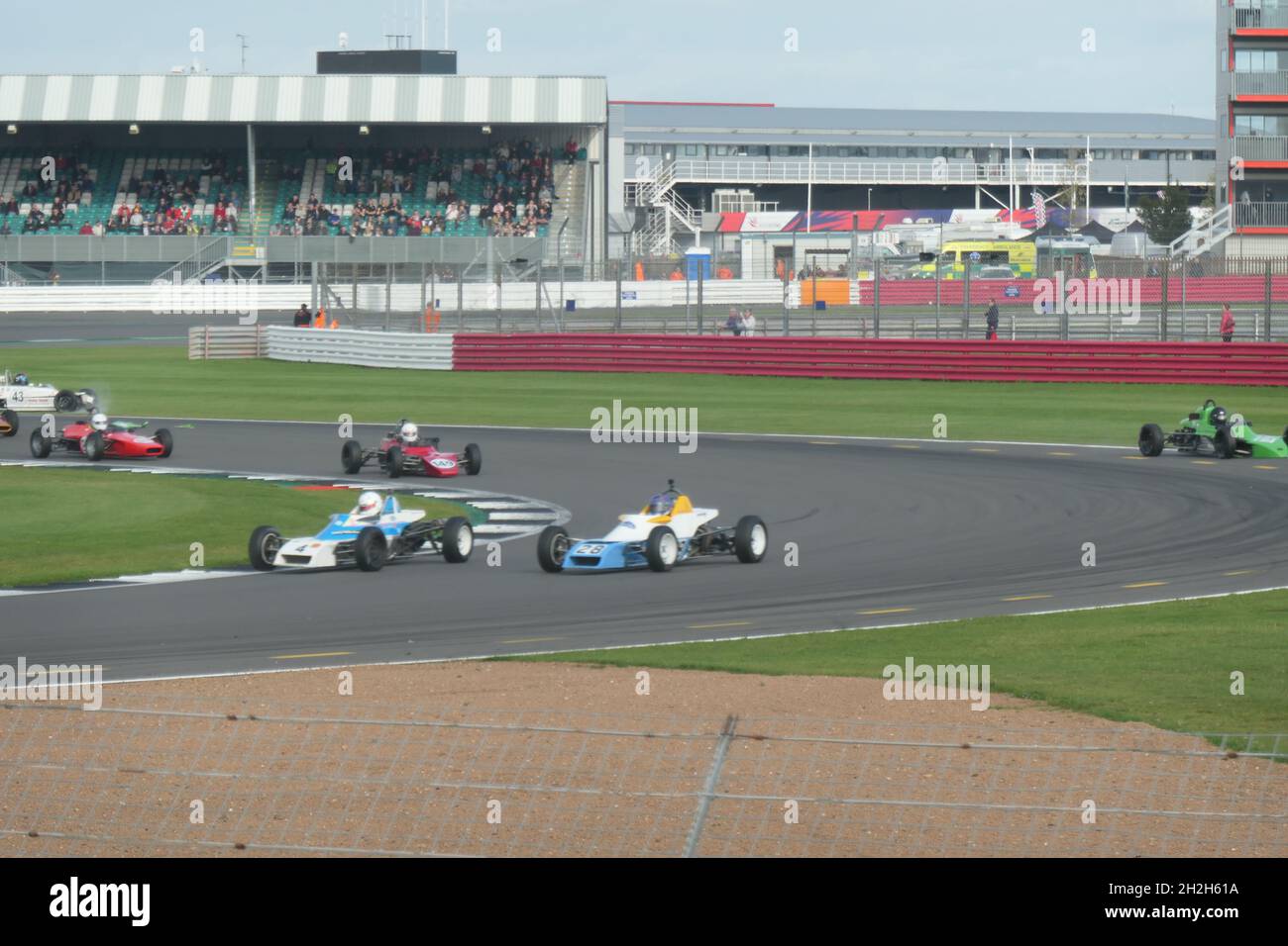Silverstone motor racing circuit Northamptonshire UK Stock Photo - Alamy